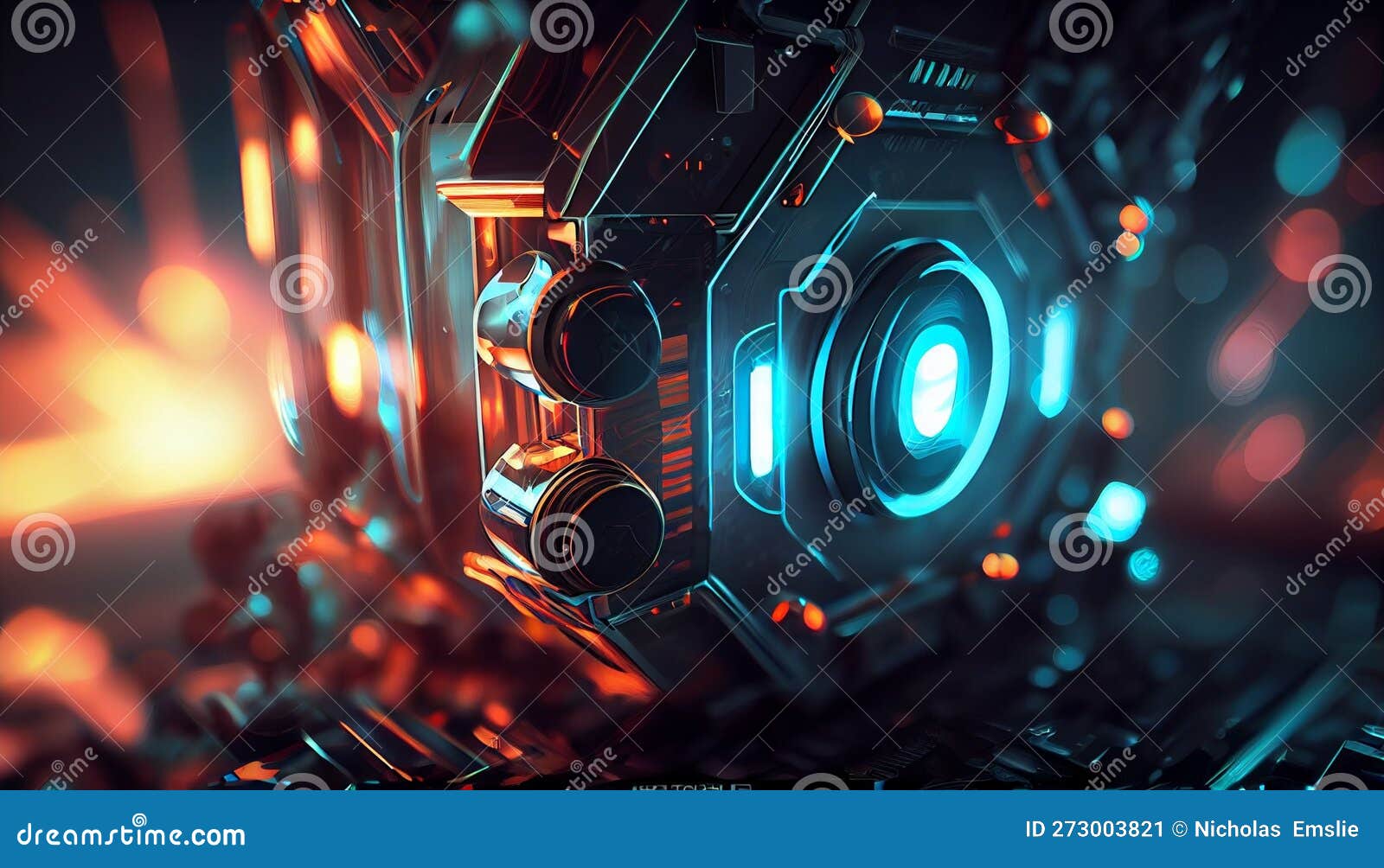 High Tech Digital Background Wallpaper Stock Illustration ...