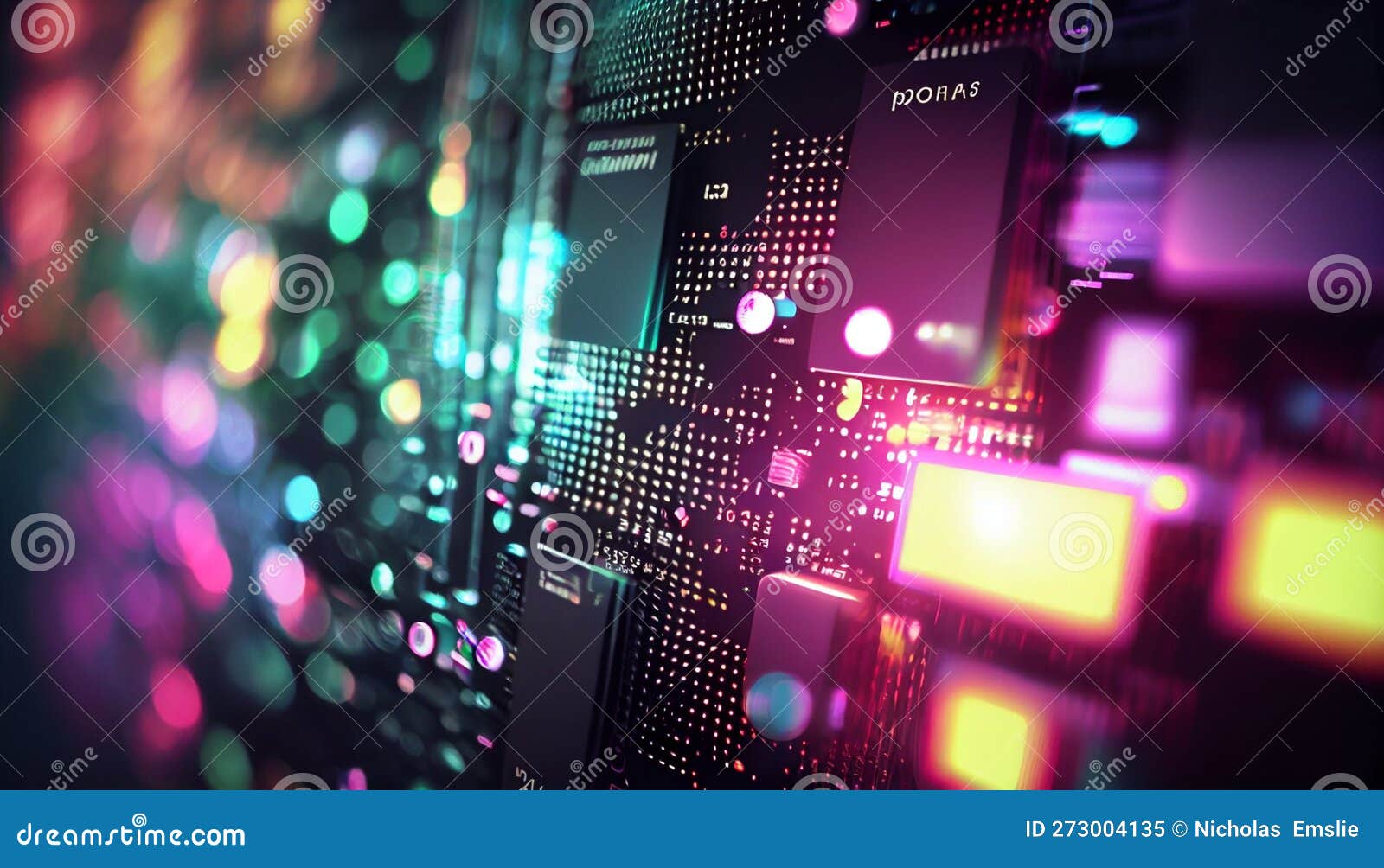 High Tech Digital Background Wallpaper Stock Illustration ...