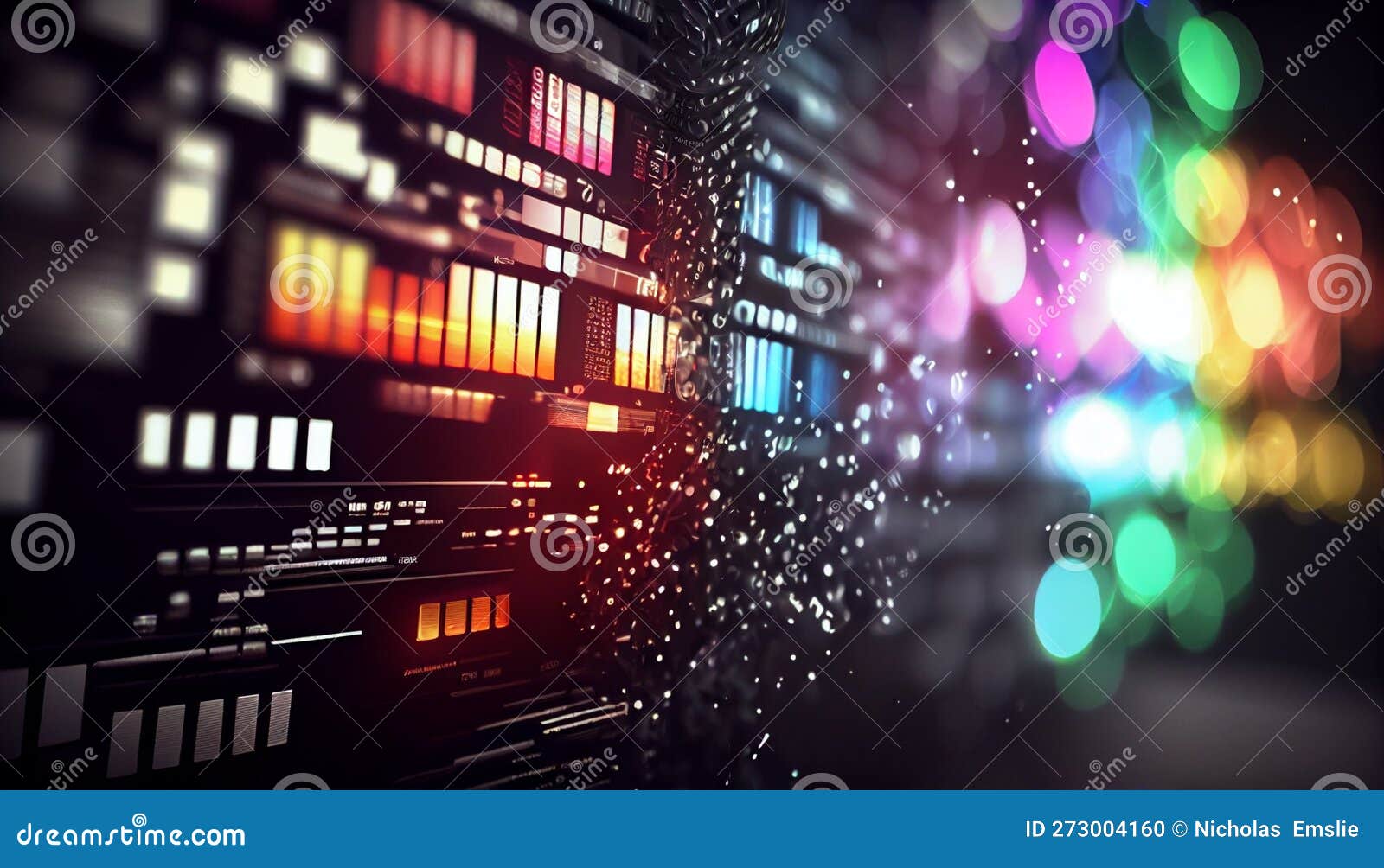 High Tech Digital Background Wallpaper Stock Illustration ...