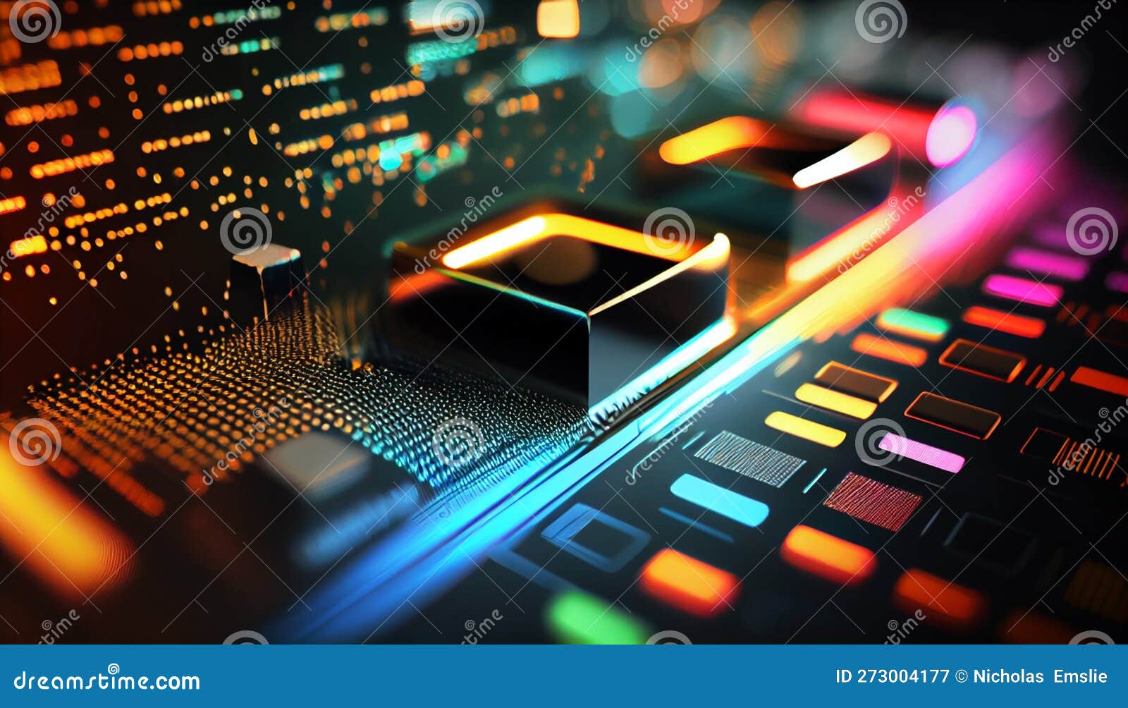High Tech Digital Background Wallpaper Stock Illustration ...