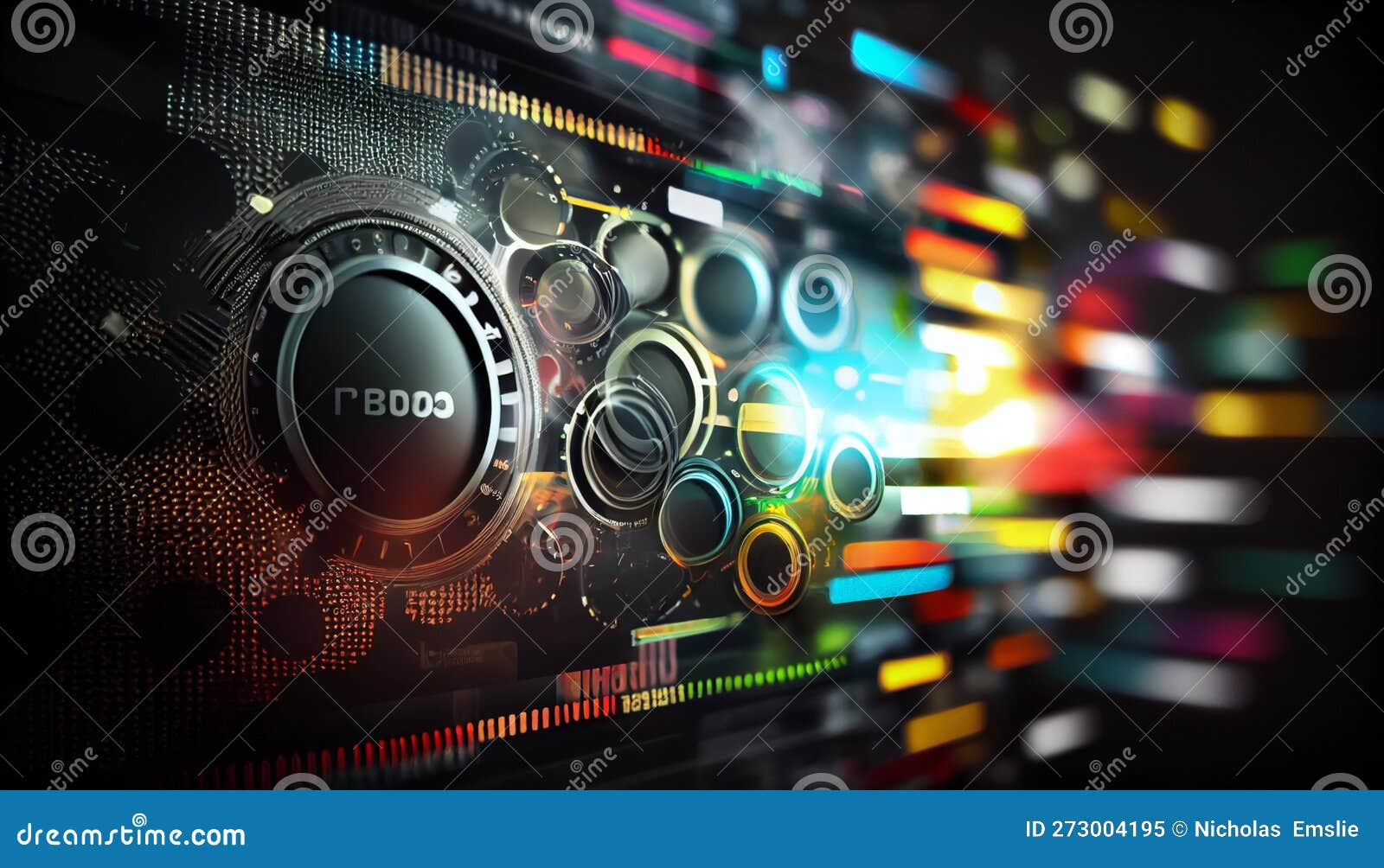 High Tech Digital Background Wallpaper Stock Illustration ...