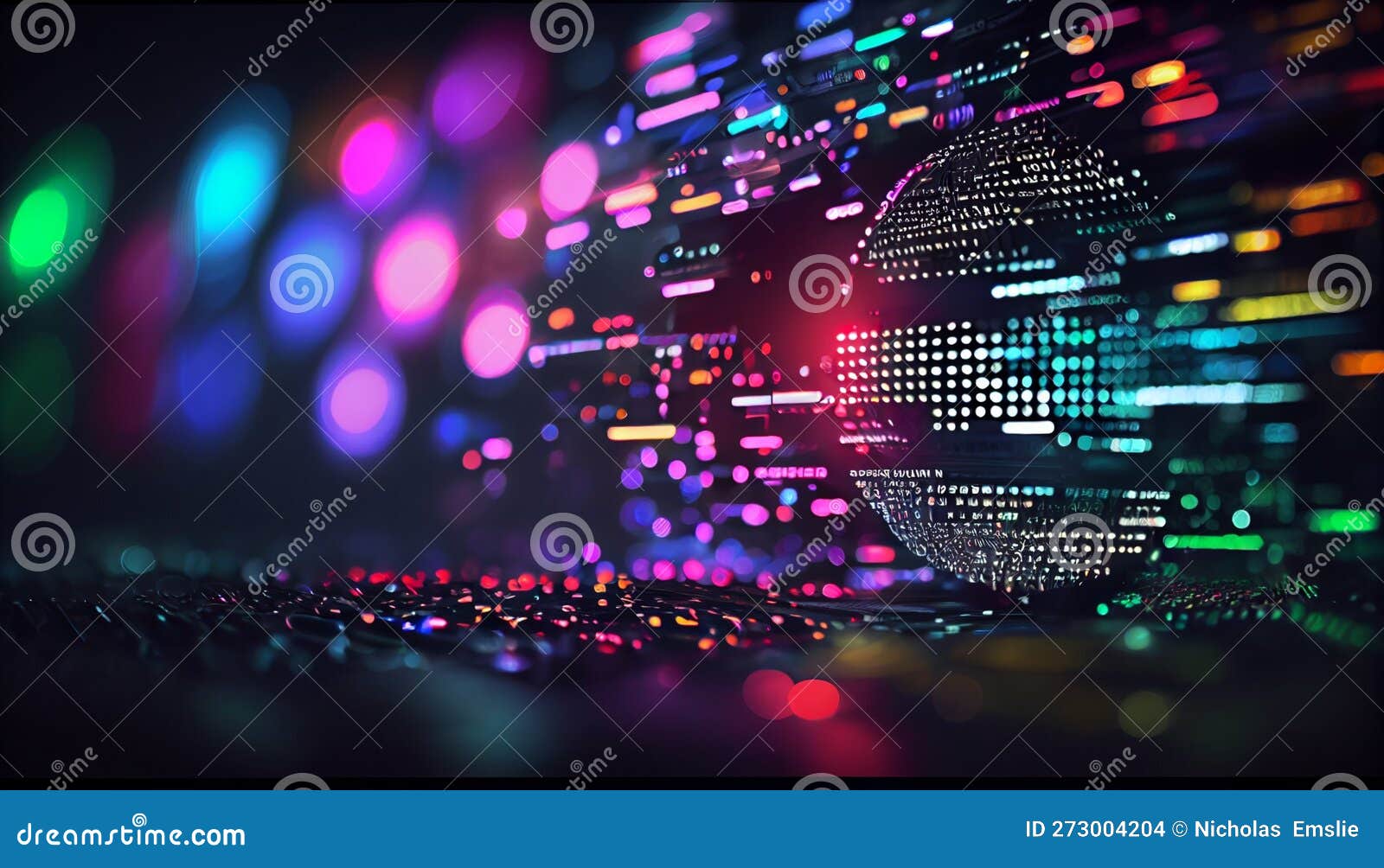 High Tech Digital Background Wallpaper Stock Illustration ...