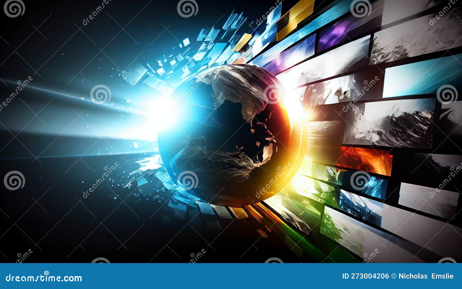 High Tech Digital Background Wallpaper Stock Illustration ...