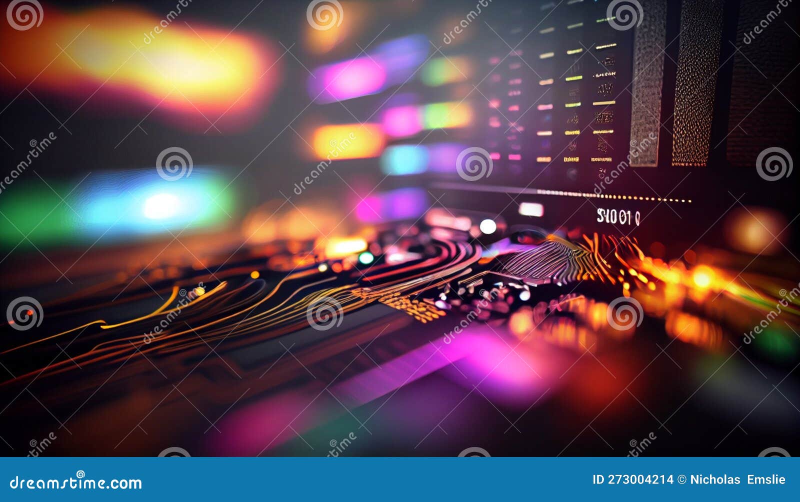 High Tech Digital Background Wallpaper Stock Illustration ...