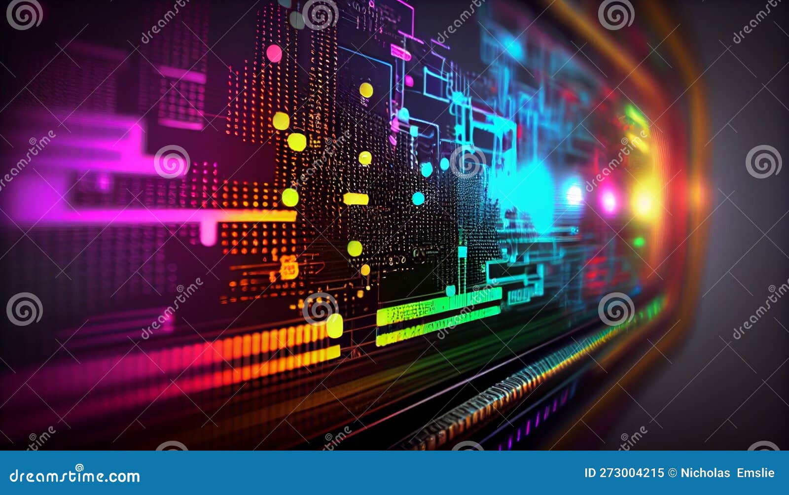 High Tech Digital Background Wallpaper Stock Illustration ...