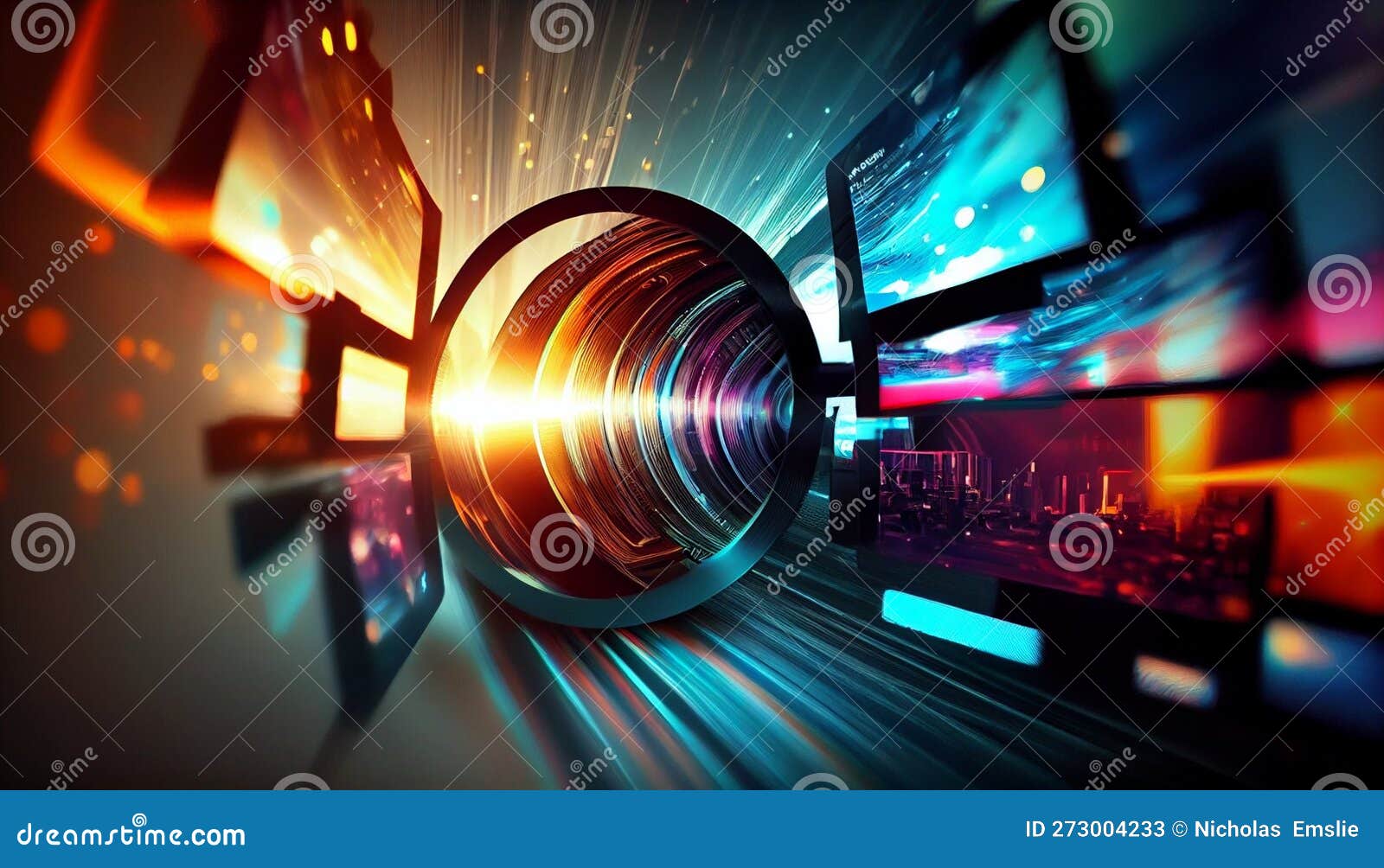 High Tech Digital Background Wallpaper Stock Illustration ...