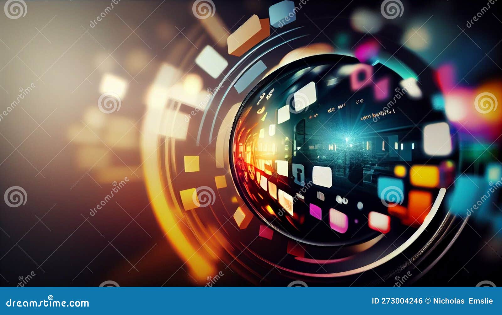 High Tech Digital Background Wallpaper Stock Illustration ...