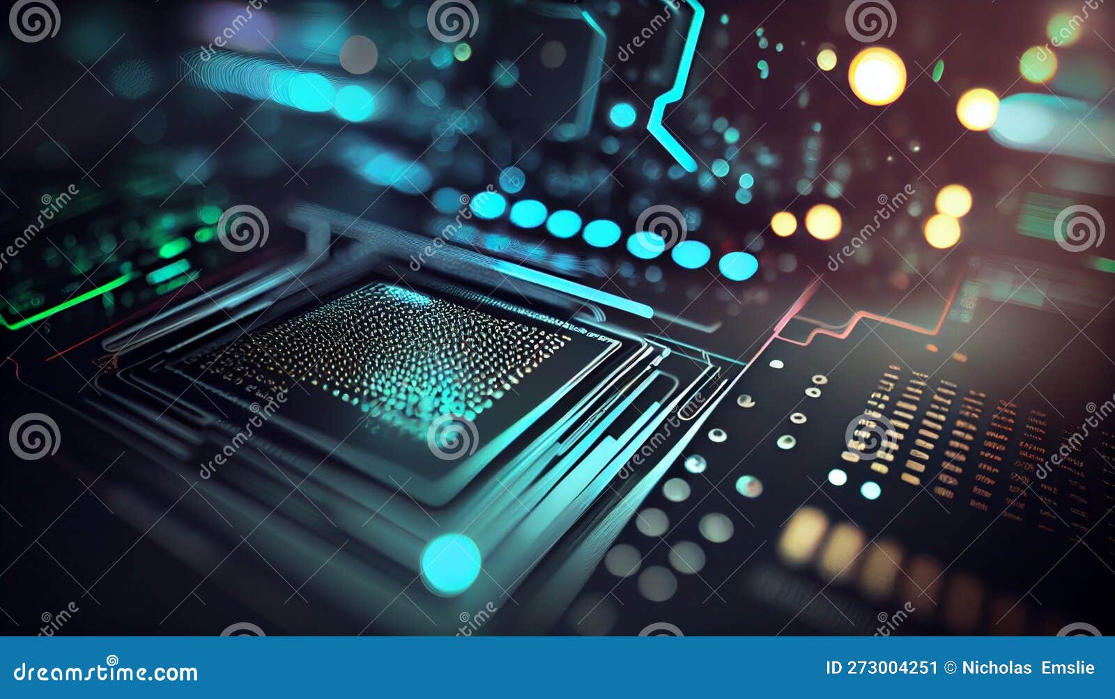 High Tech Digital Background Wallpaper Stock Illustration ...