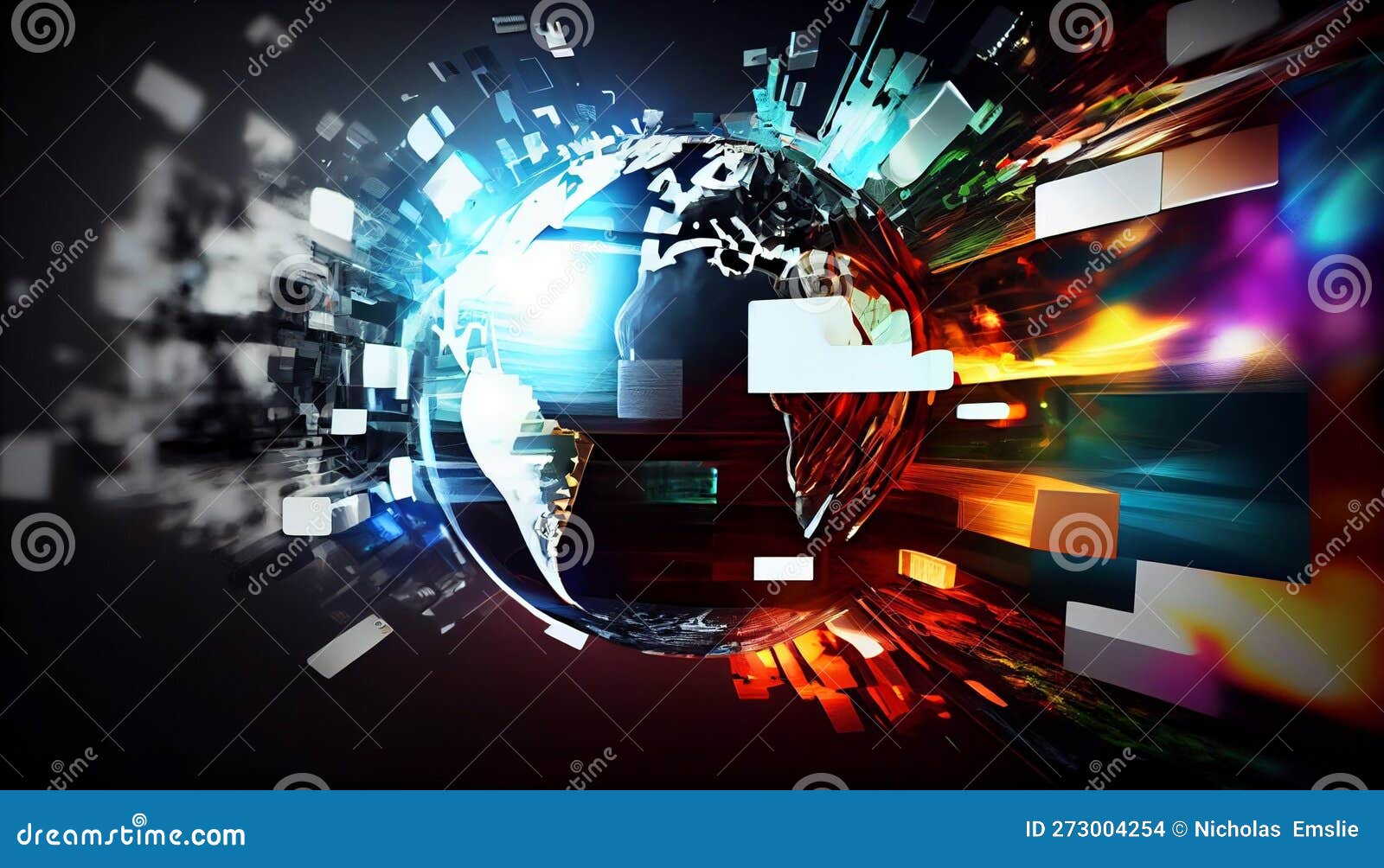 High Tech Digital Background Wallpaper Stock Illustration ...