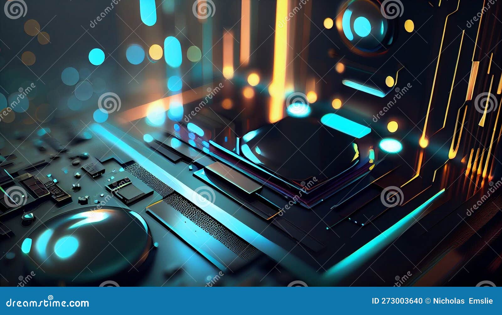 High Tech Digital Background Wallpaper Stock Illustration ...