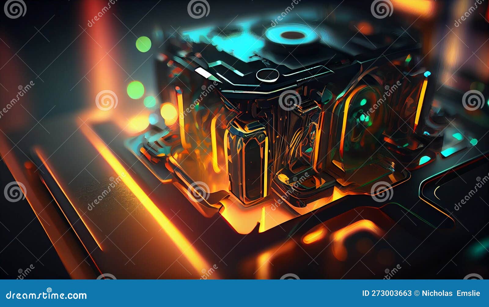 High Tech Digital Background Wallpaper Stock Illustration ...