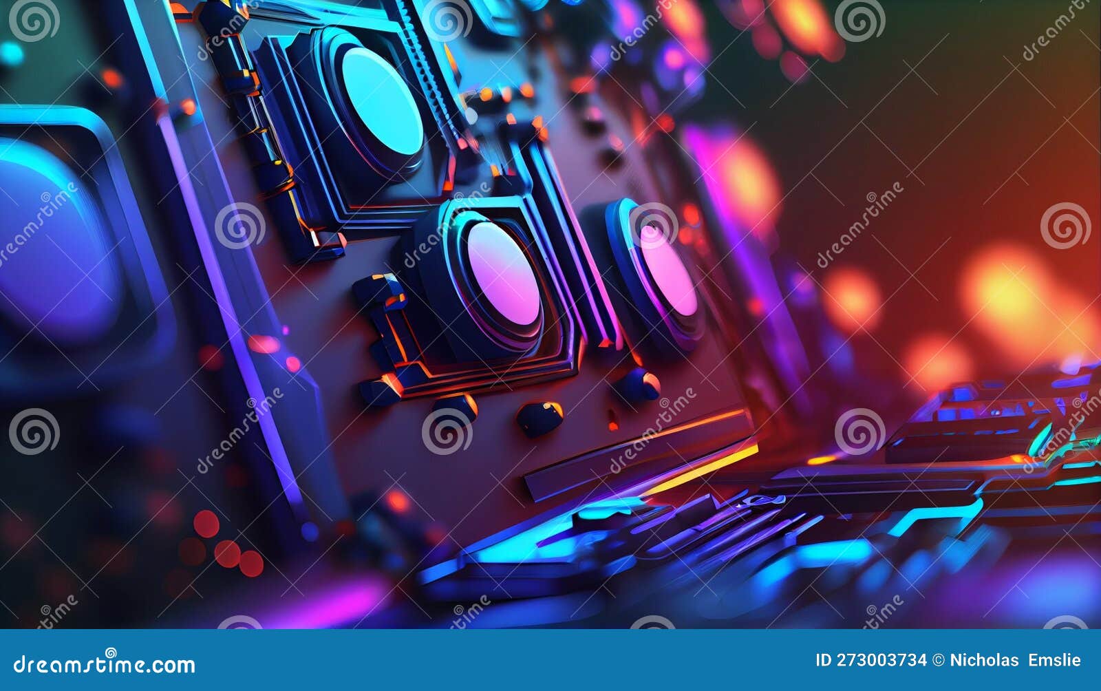 High Tech Digital Background Wallpaper Stock Illustration ...