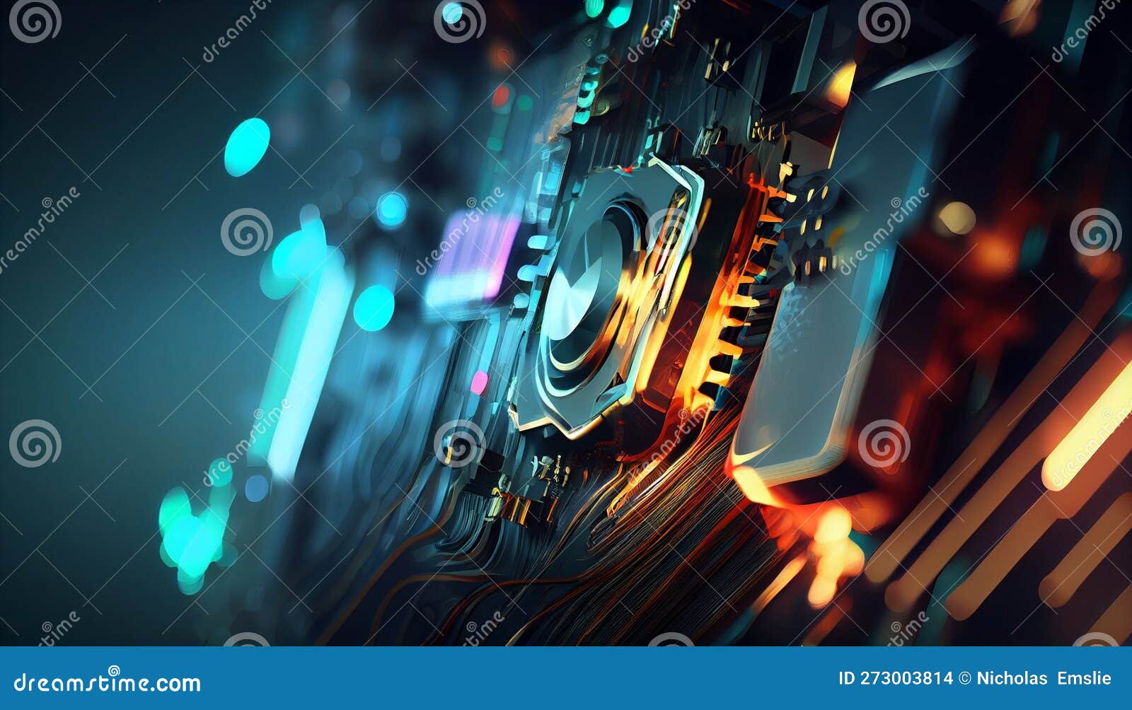 High Tech Digital Background Wallpaper Stock Illustration ...