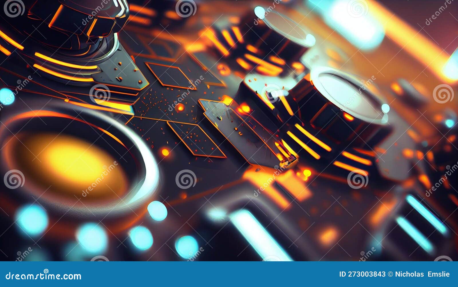 High Tech Digital Background Wallpaper Stock Illustration ...