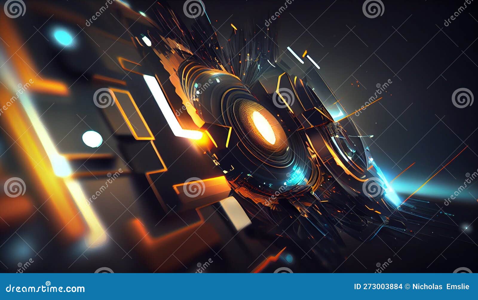 High Tech Digital Background Wallpaper Stock Illustration ...