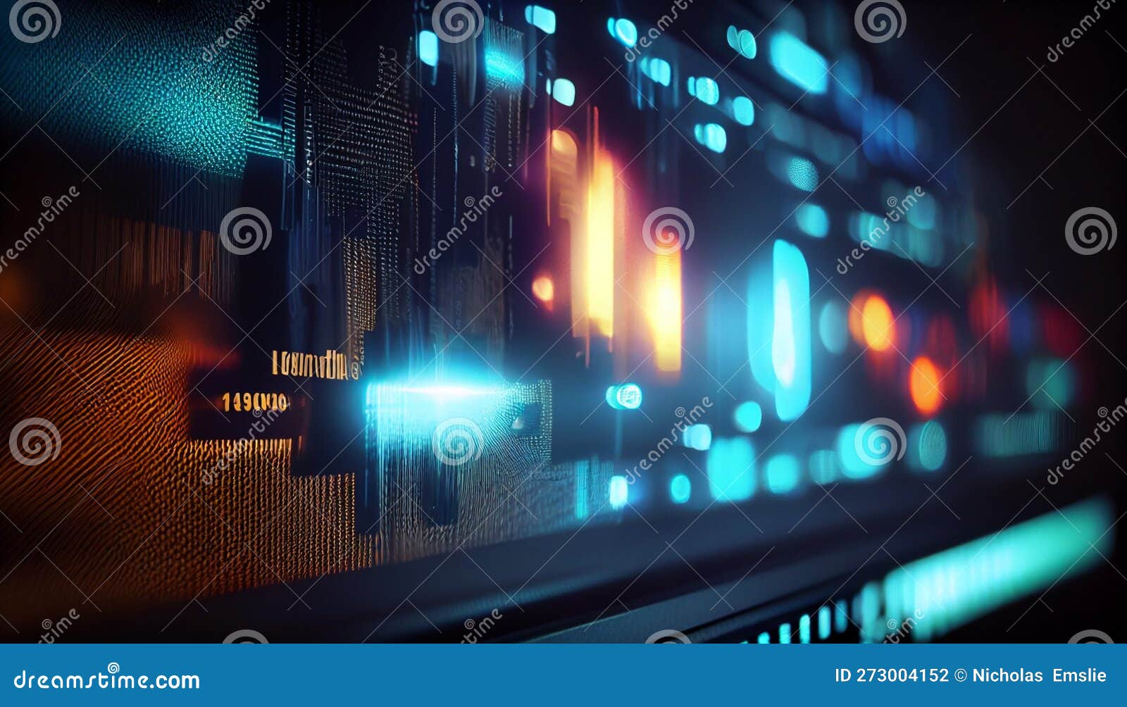 High Tech Digital Background Wallpaper Stock Illustration ...