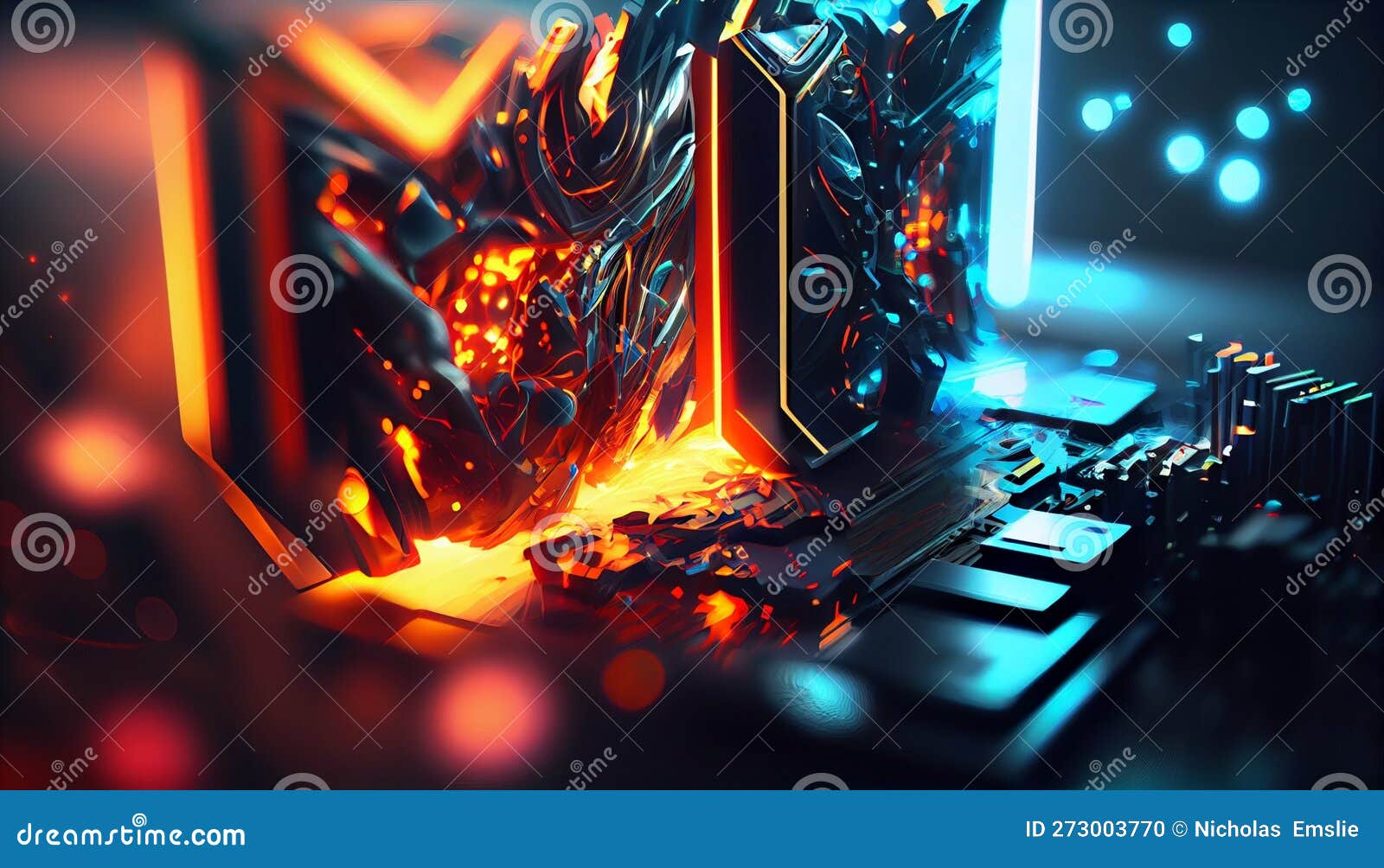 High Tech Digital Background Wallpaper Stock Illustration ...