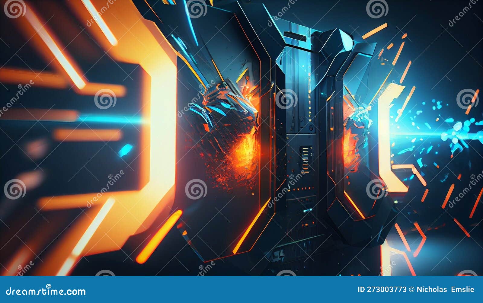 High Tech Digital Background Wallpaper Stock Illustration ...