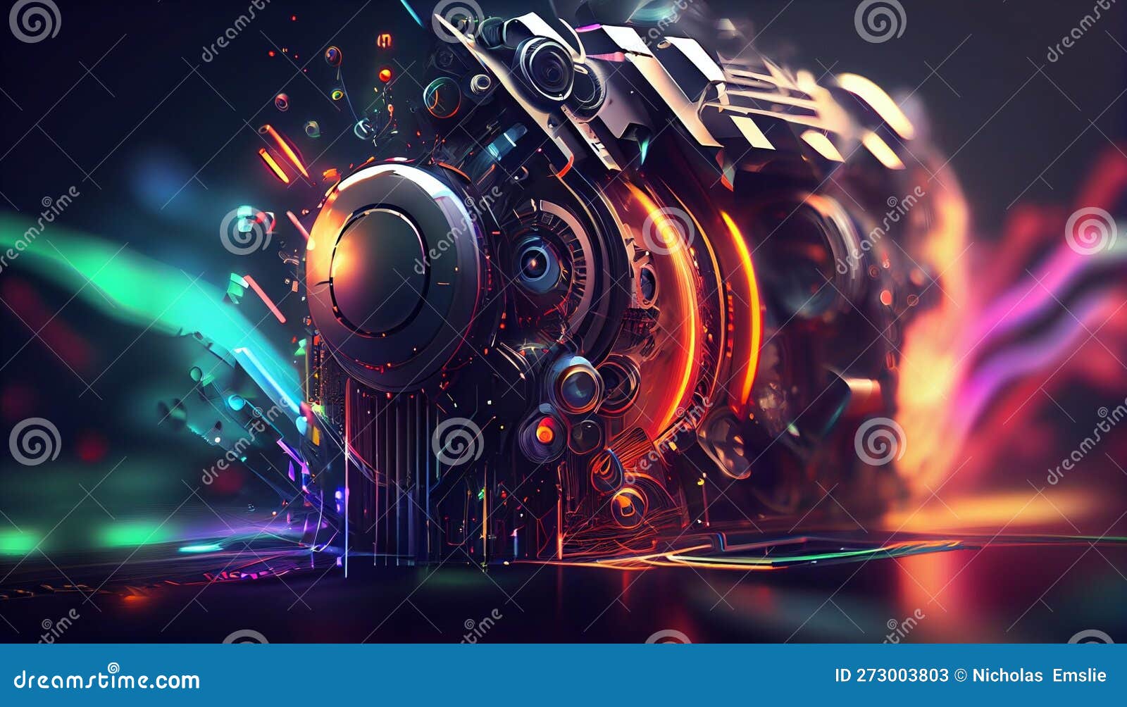 High Tech Digital Background Wallpaper Stock Illustration ...