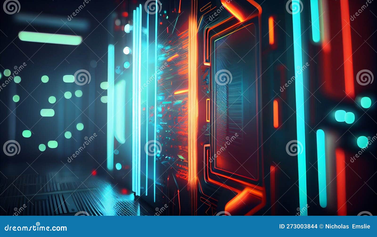 High Tech Digital Background Wallpaper Stock Illustration ...