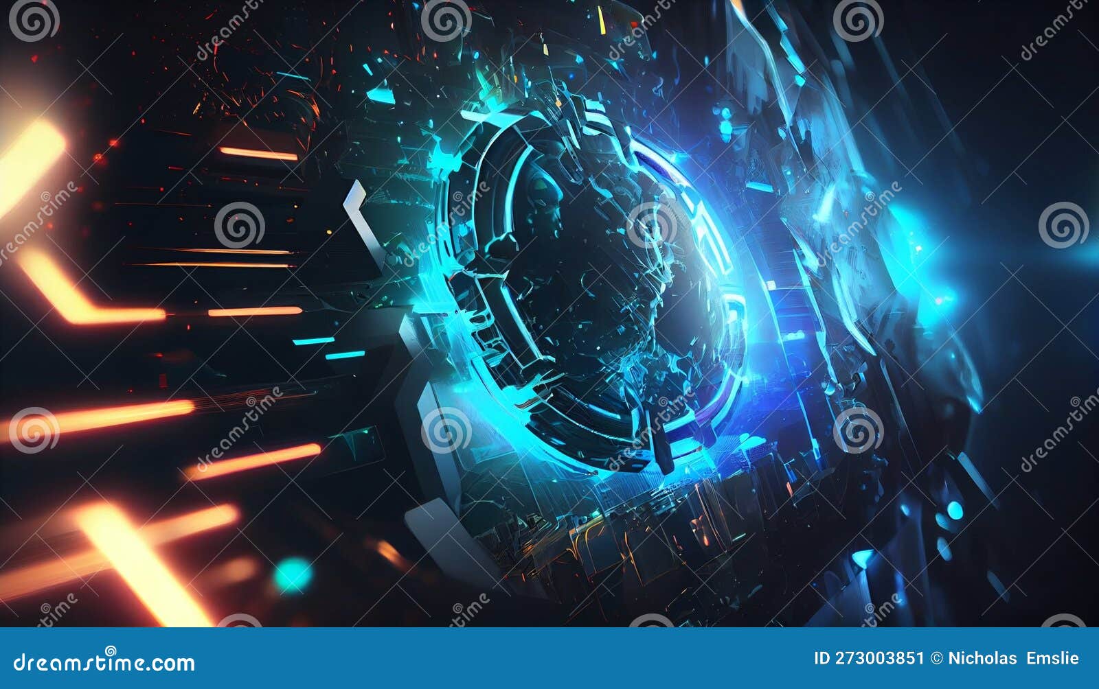 High Tech Digital Background Wallpaper Stock Illustration ...