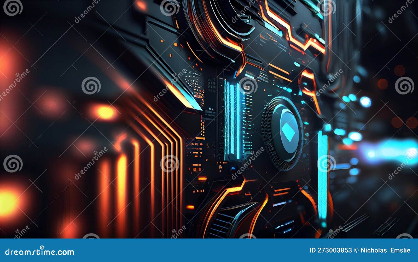 High Tech Digital Background Wallpaper Stock Illustration ...