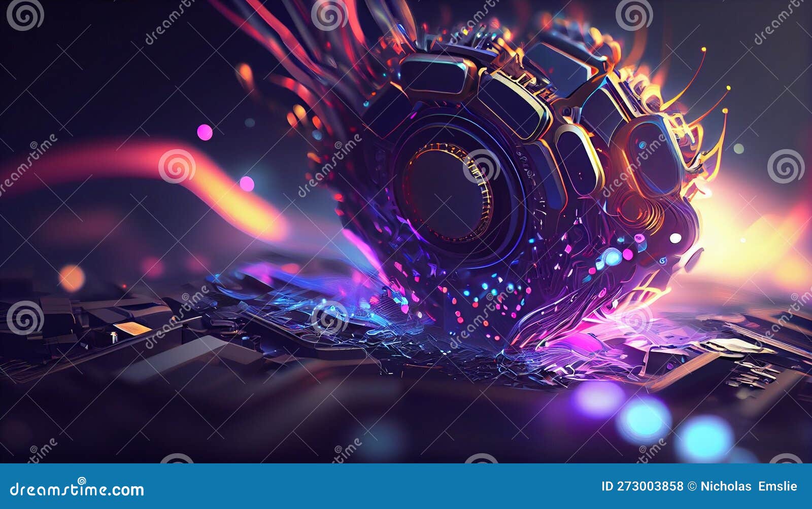 High Tech Digital Background Wallpaper Stock Illustration ...