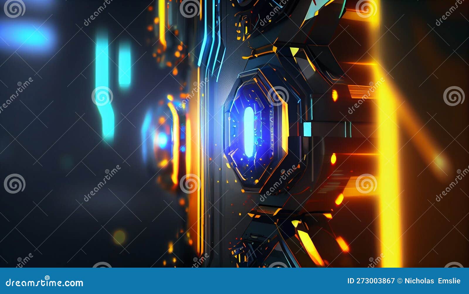 High Tech Digital Background Wallpaper Stock Illustration ...