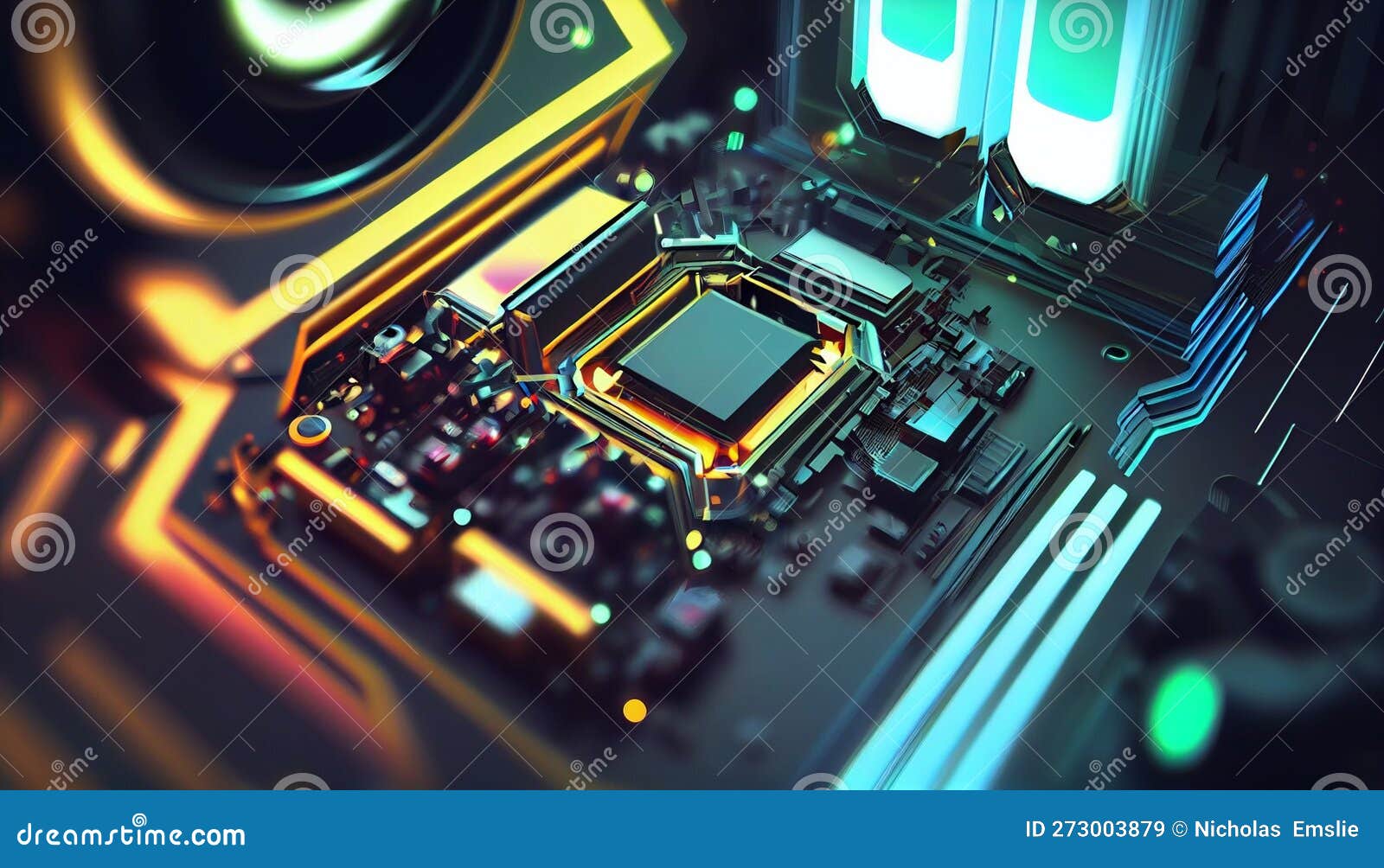 High Tech Digital Background Wallpaper Stock Illustration ...