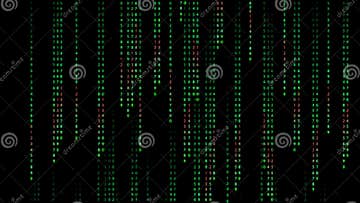 High Tech Digital Matrix Binary Code Falling. the Matrix Style Binary Code. Alphabet Code Rain ...