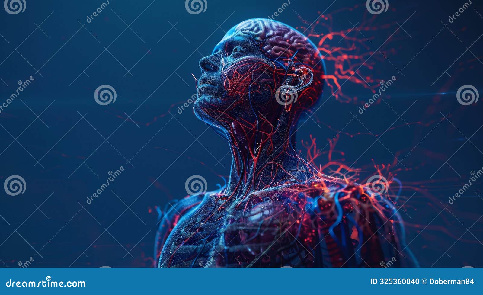 Digital Rendering of Human Body with Intricate Neural and Vascular ...