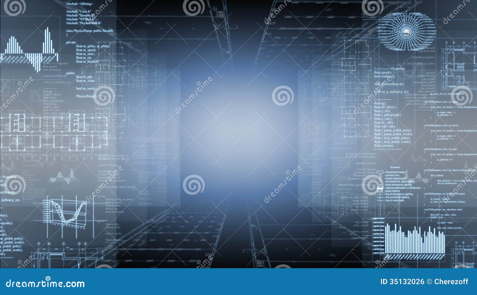 High-tech Drawings and Graphics Stock Illustration - Illustration of ...
