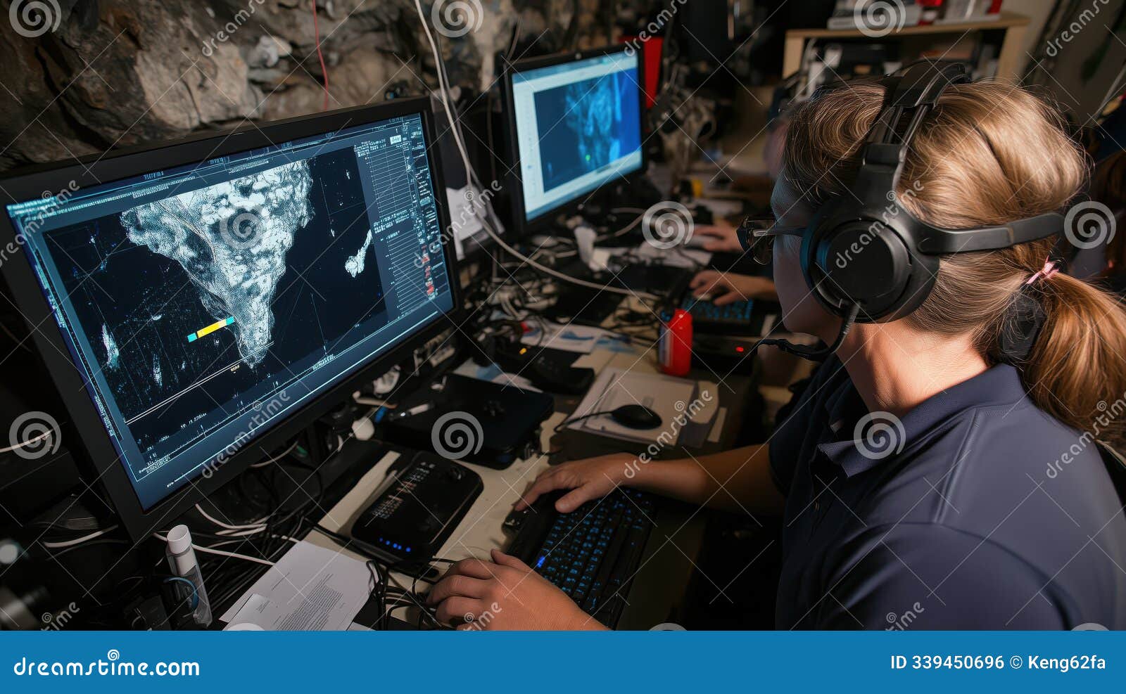 Scientists In High-Tech Biohazard Laboratory Stock Photography ...