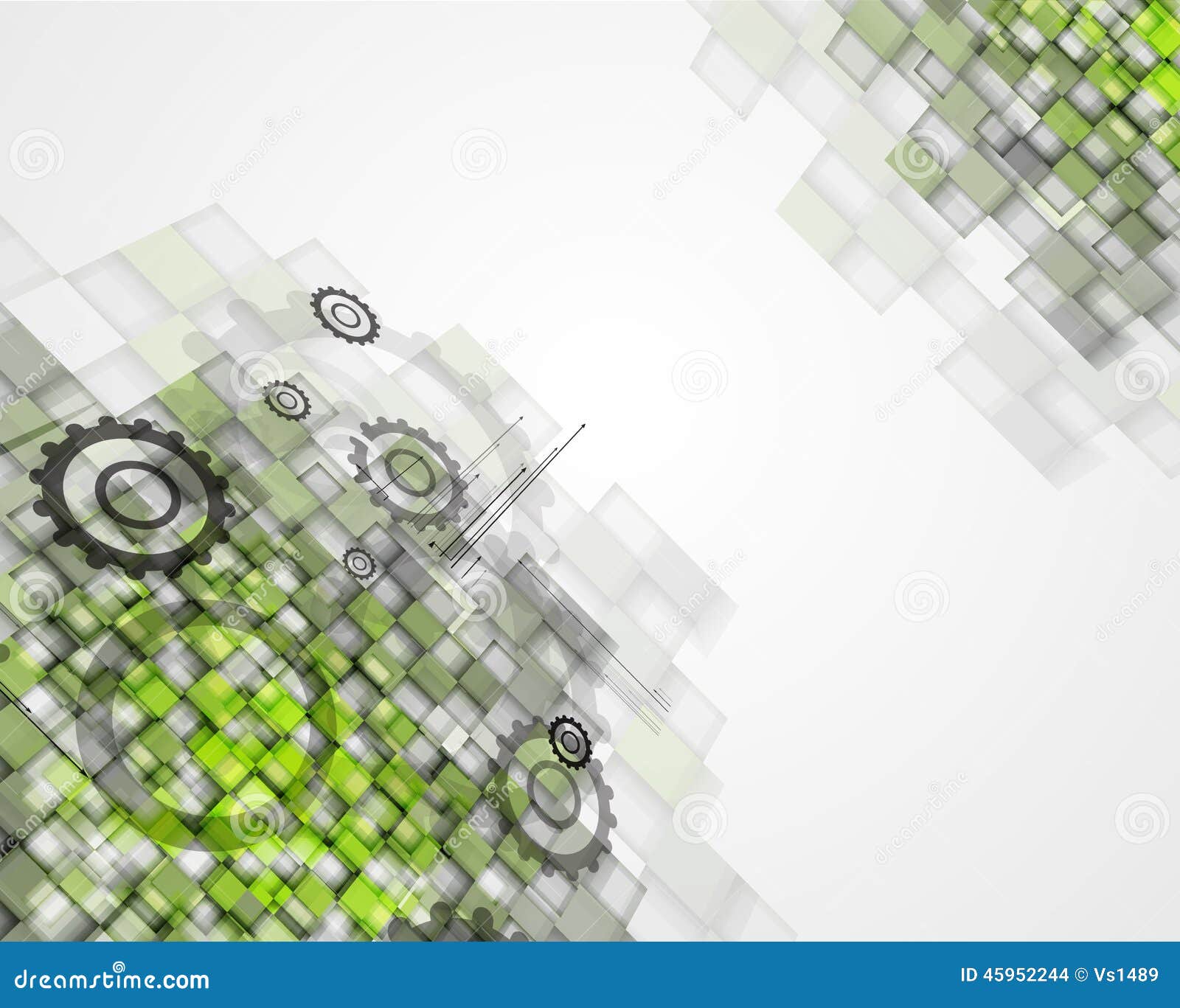 High Tech Eco Green Infinity Computer Technology Concept Background ...