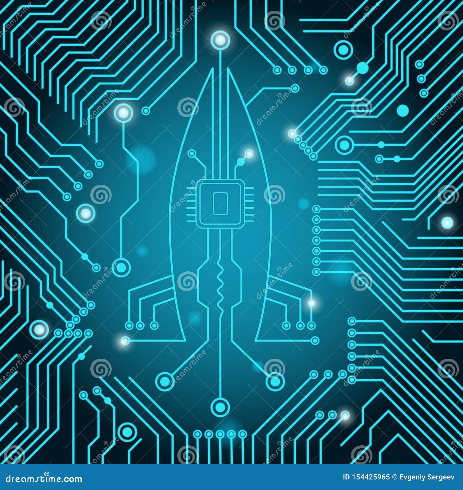 Circuit Board Rocket Stock Illustrations – 84 Circuit Board Rocket ...