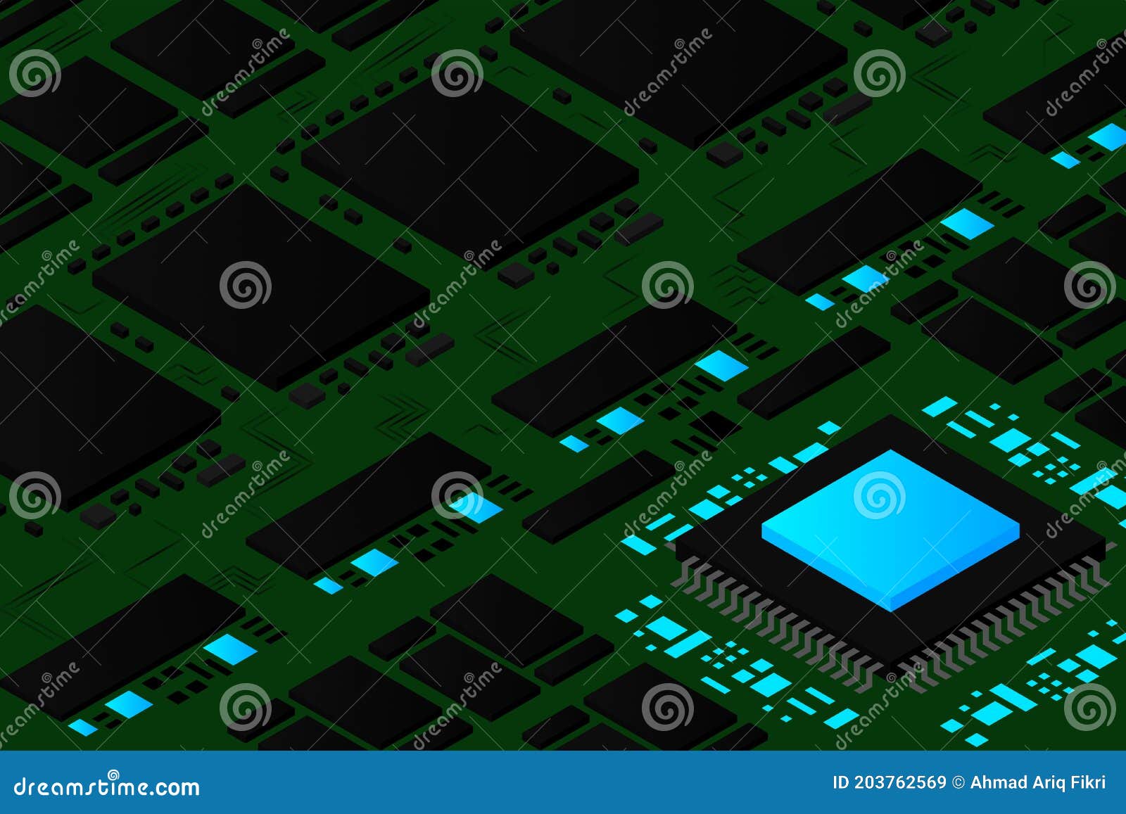 High Tech Electronic PCB Printed Circuit Board with Processor ...