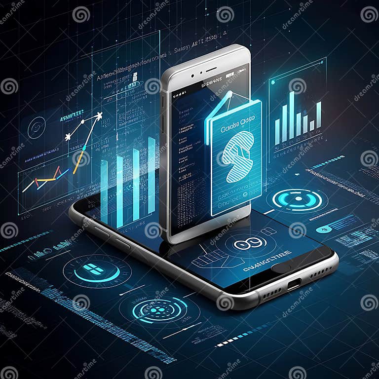 Innovative Digital Workspace with Advanced Analytics Tools Stock Illustration - Illustration of ...