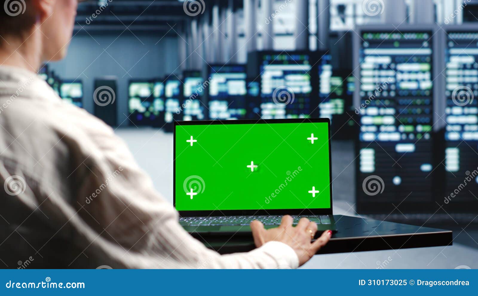 High Tech Establishment with AI Servers Stock Image - Image of ...