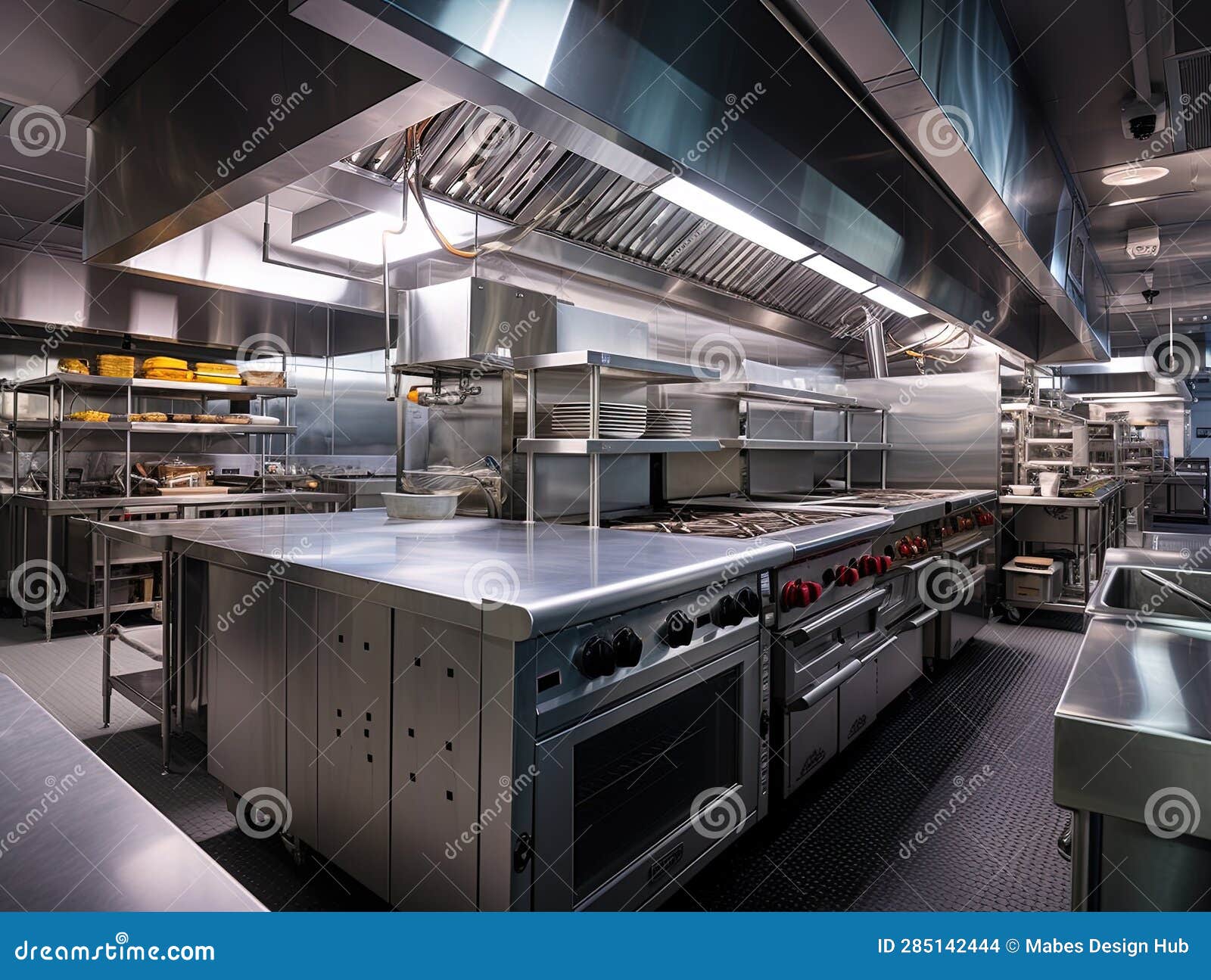 High-Tech Excellence in the Commercial Kitchen Stock Illustration ...
