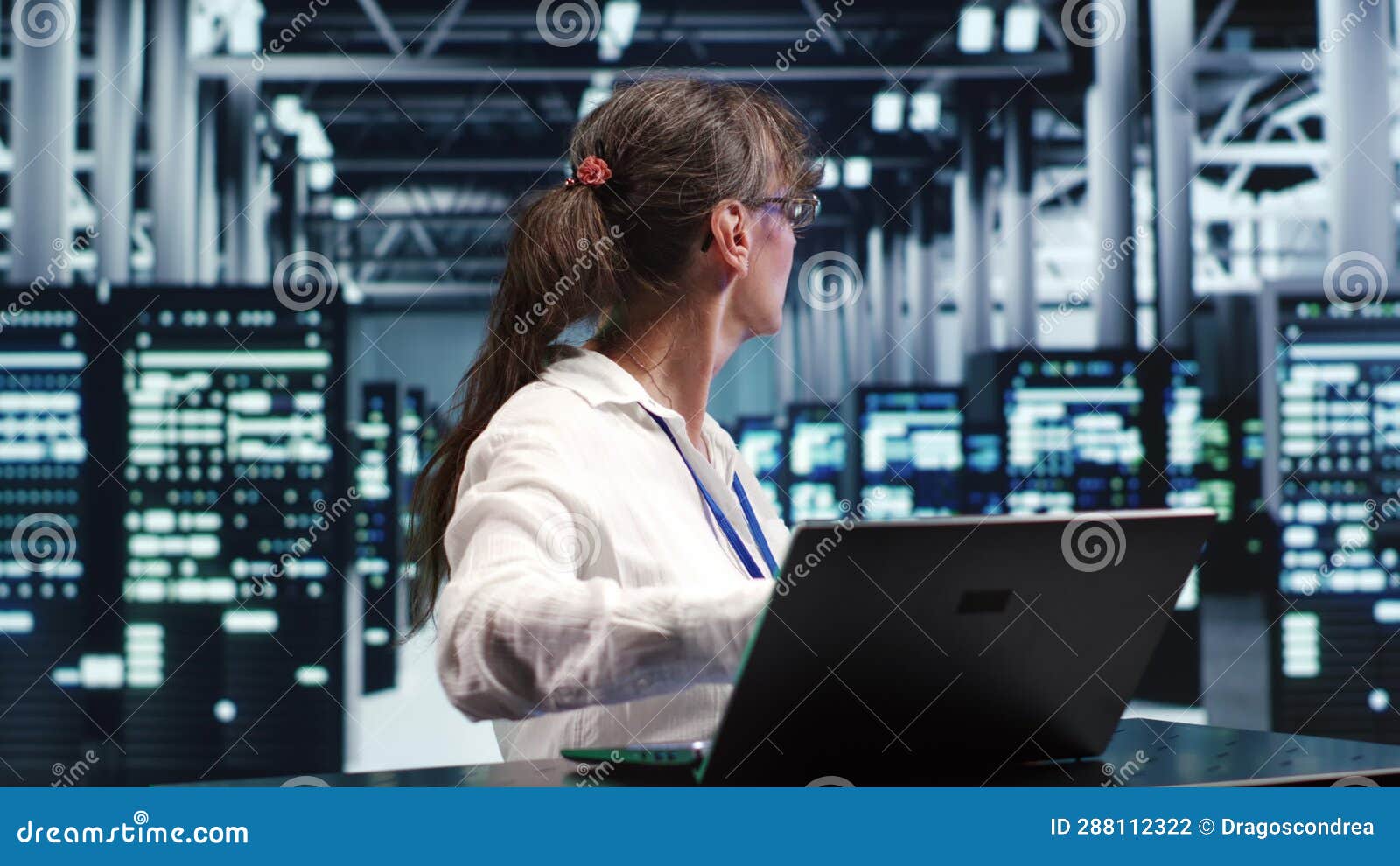 High Tech Facility with AI Servers Stock Footage - Video of training ...