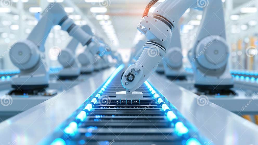 High-tech Factory Assembly Line Producing Fully Automated PCB ...