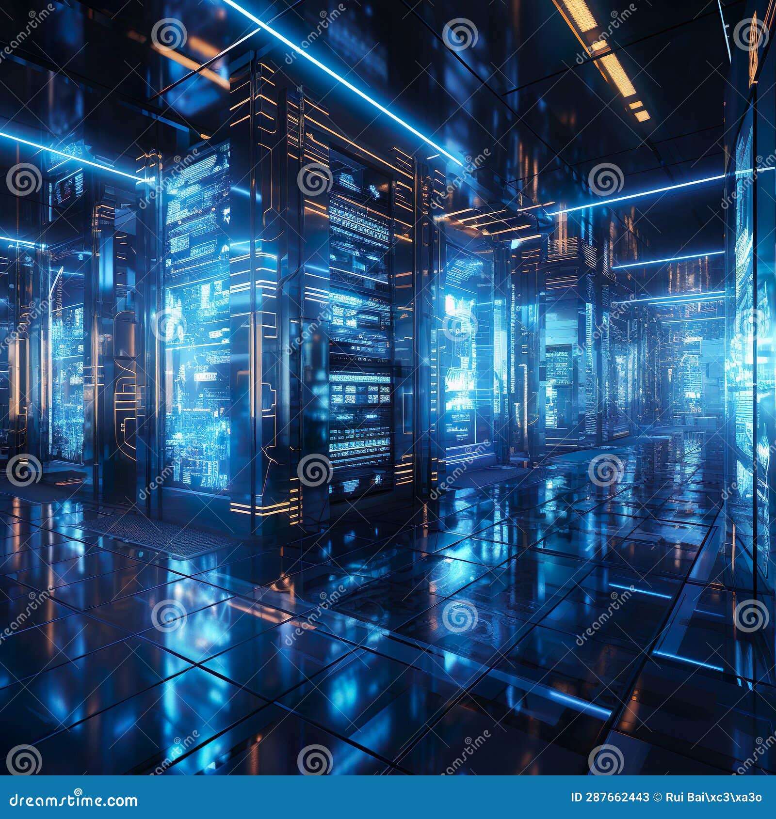 A High Tech Futuristic Data Center Backend Database Server Room ... A High Tech Futuristic Data Center Backend Database Server Room ...