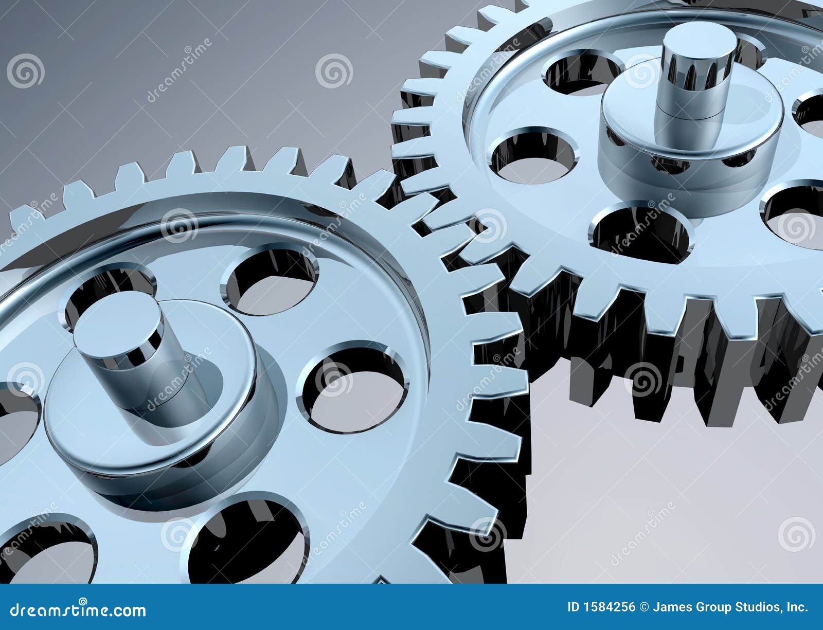 High Tech Gears stock illustration. Illustration of chrome - 1584256