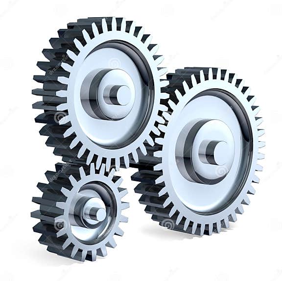 High Tech Gears stock illustration. Illustration of mechanics - 1584258