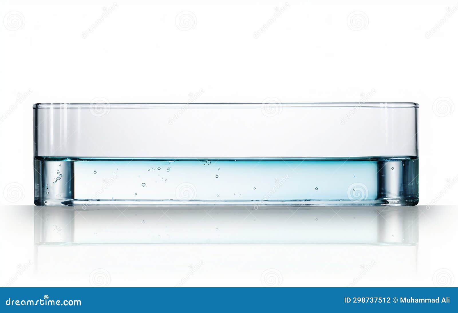 High Tech Glass Slide on White Background Stock Photo - Image of ...
