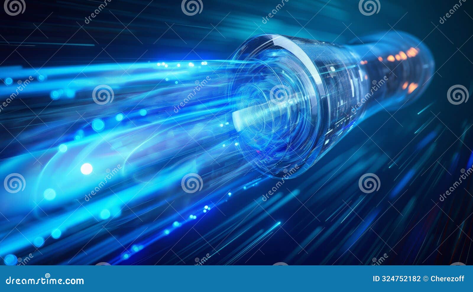 Futuristic Data Transmission Stock Photo - Image of network, innovation ...