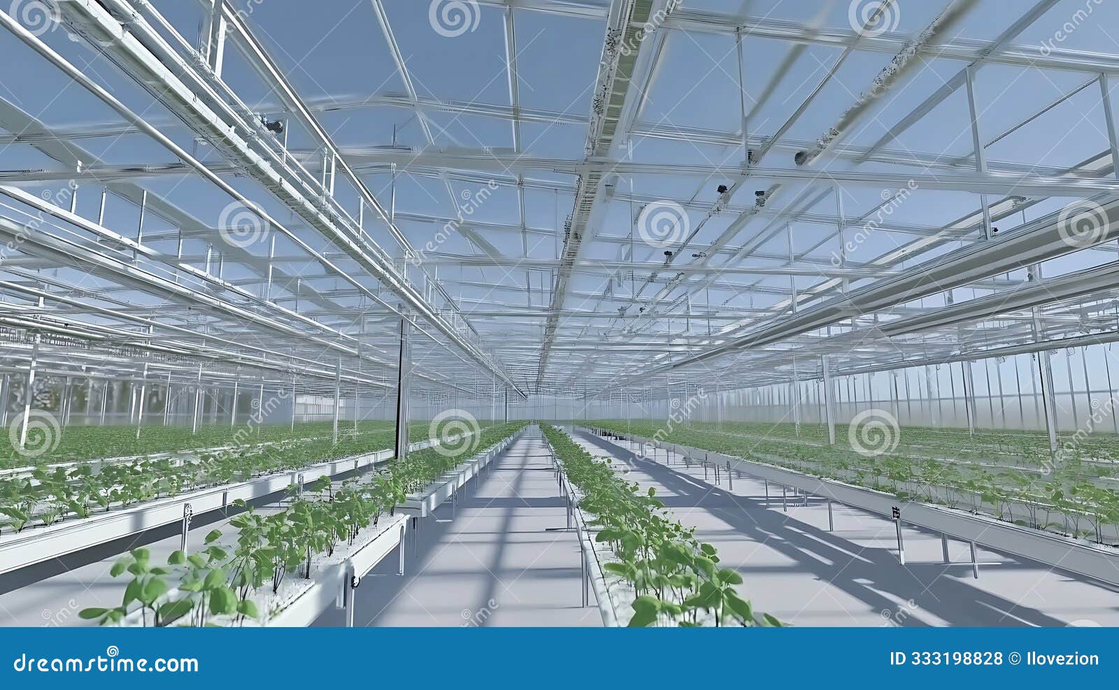 A High-tech Greenhouse with Automated Climate Control Systems ...