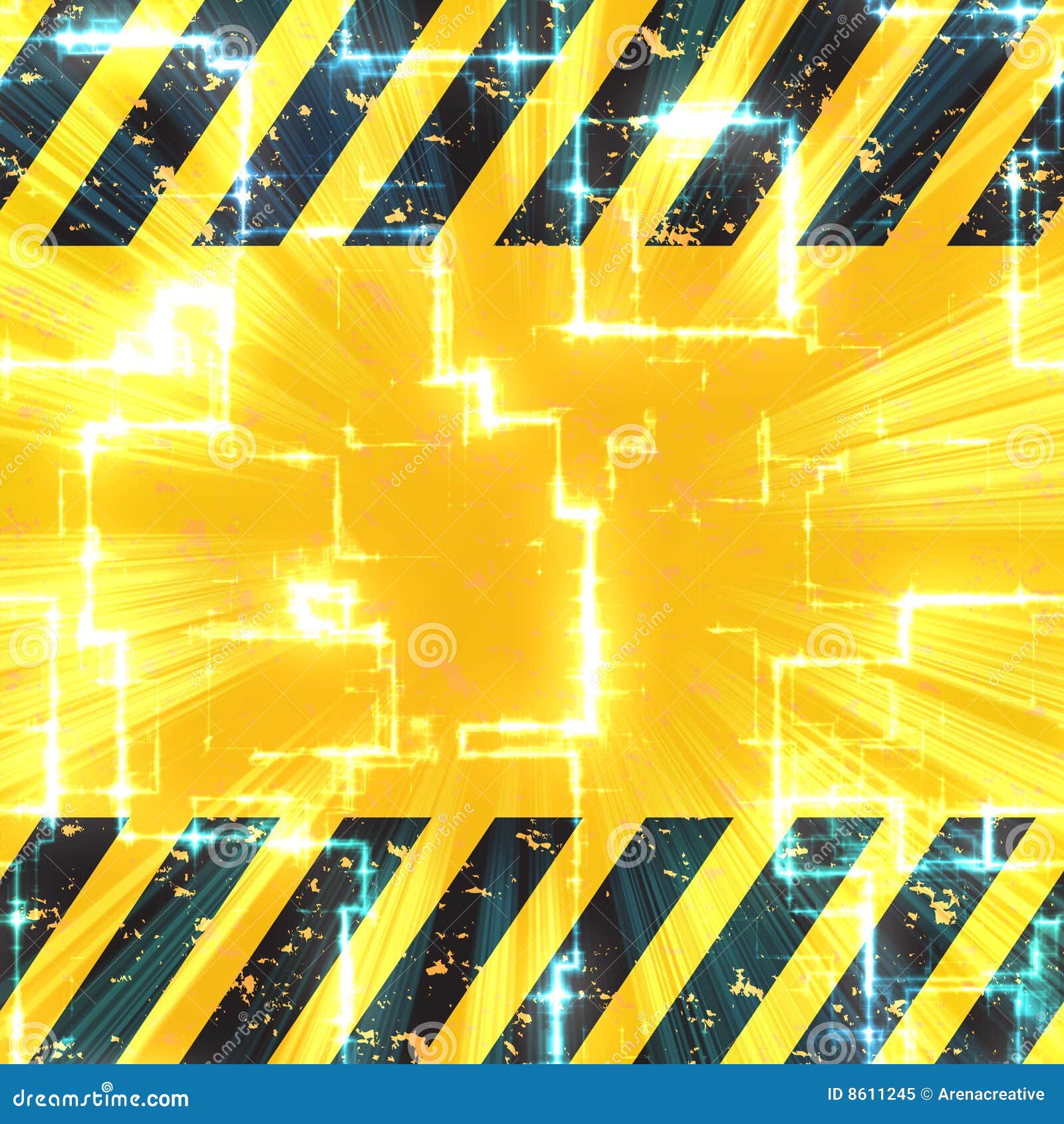 High Tech Hazard Stripes stock illustration. Illustration of bright ...