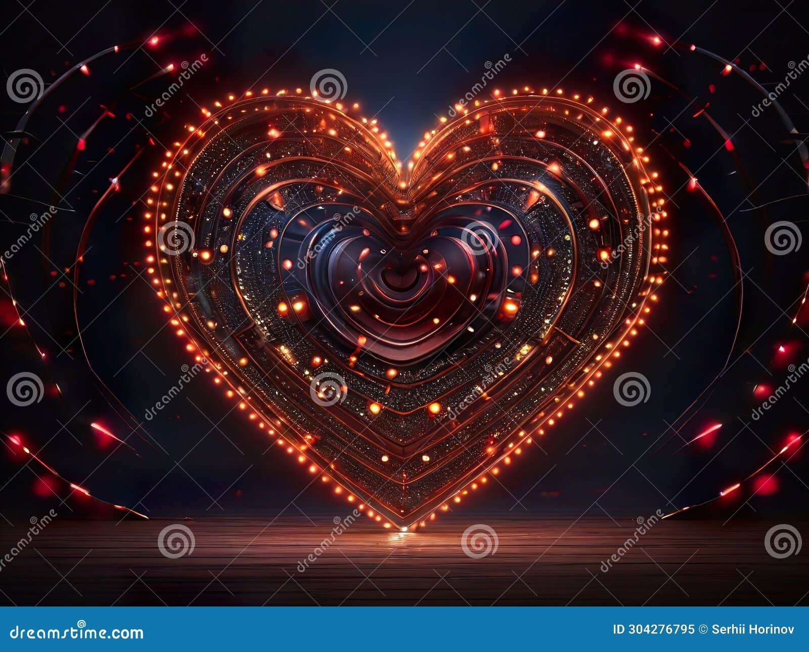 High-tech Heart, Made of Illuminated Neurons, Ai Generated Stock ...