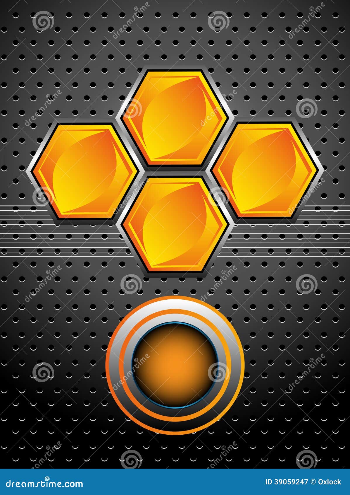 High tech honeycomb design stock vector. Illustration of tech - 39059247